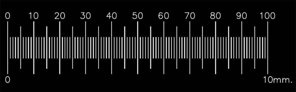 Stage Micrometer Microscope Calibration Scale